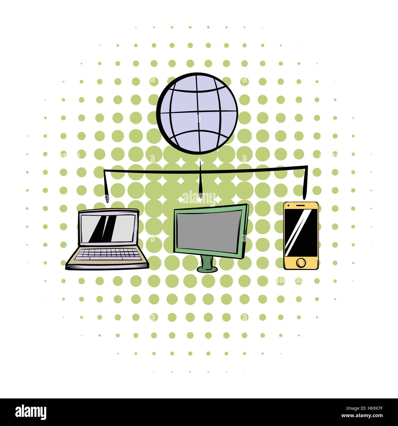 Laptop computers exchange Cut Out Stock Images & Pictures - Alamy