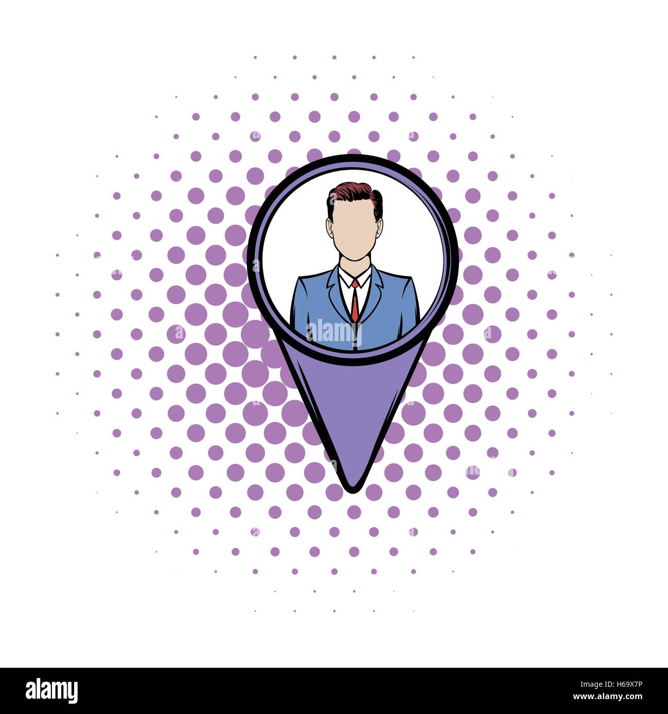 Comics presentation blue abstract Stock Vector Images - Alamy