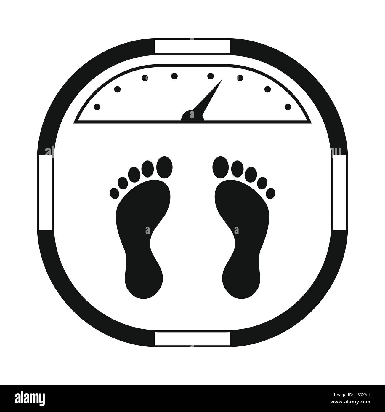 Weight scale black Cut Out Stock Images & Pictures - Alamy