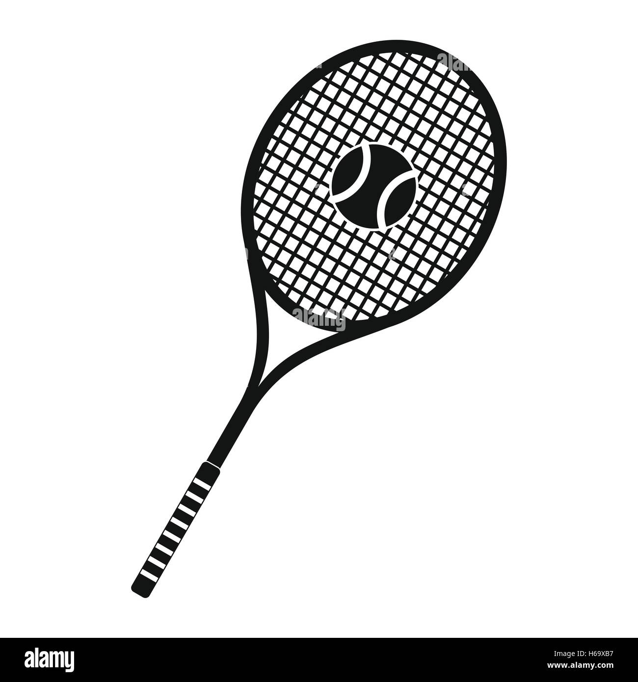 Stringed racquet Black and White Stock Photos & Images - Alamy