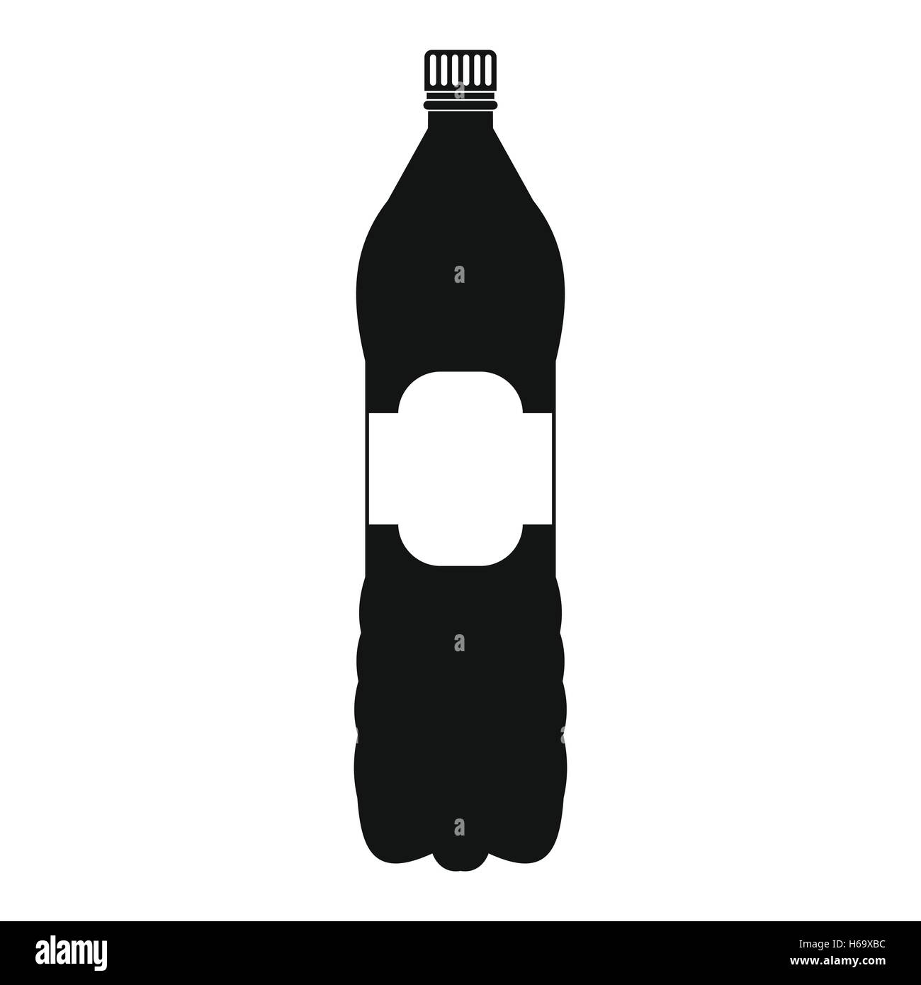Plastic bottle black simple icon Stock Vector Image & Art - Alamy