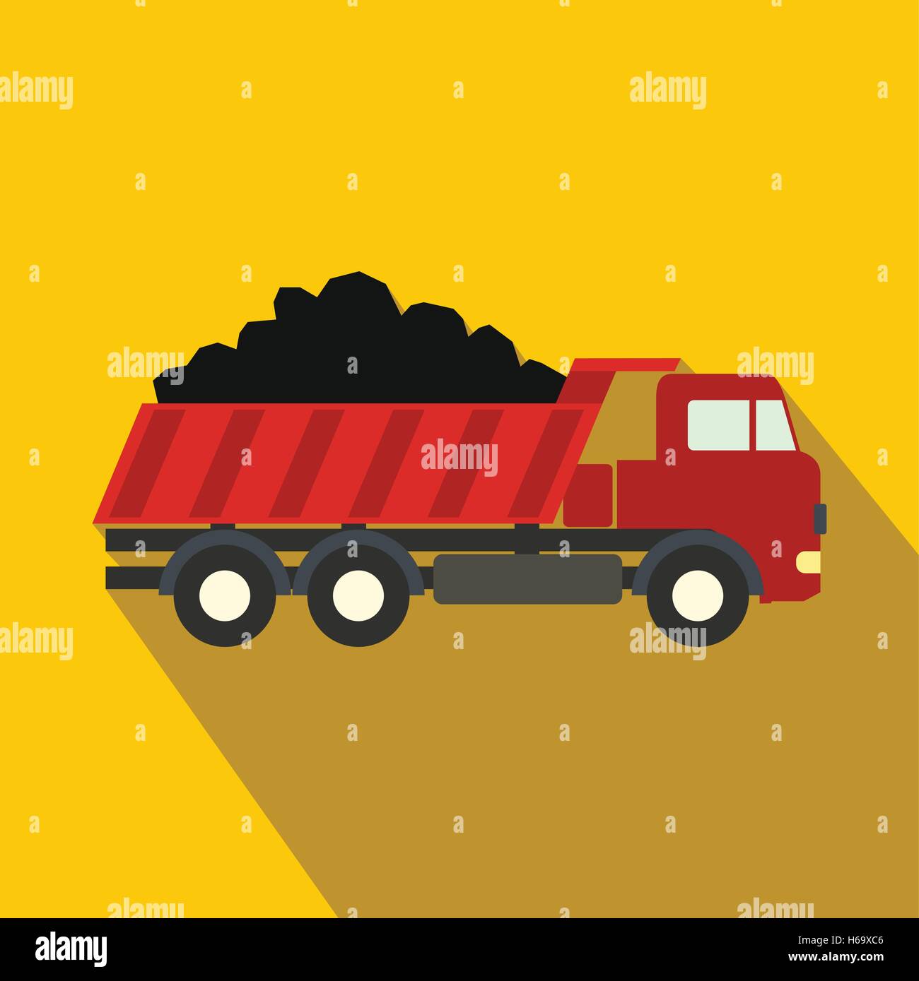 Heavy large quarry dump Stock Vector Images - Alamy