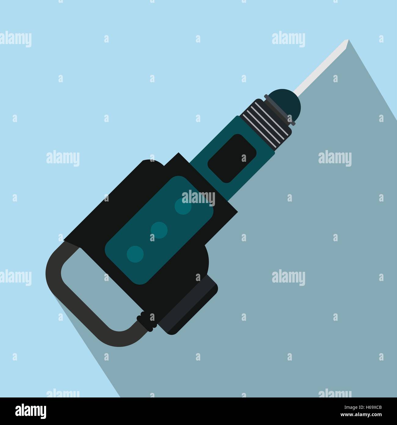 Electric jackhammer flat icon Stock Vector Image & Art - Alamy