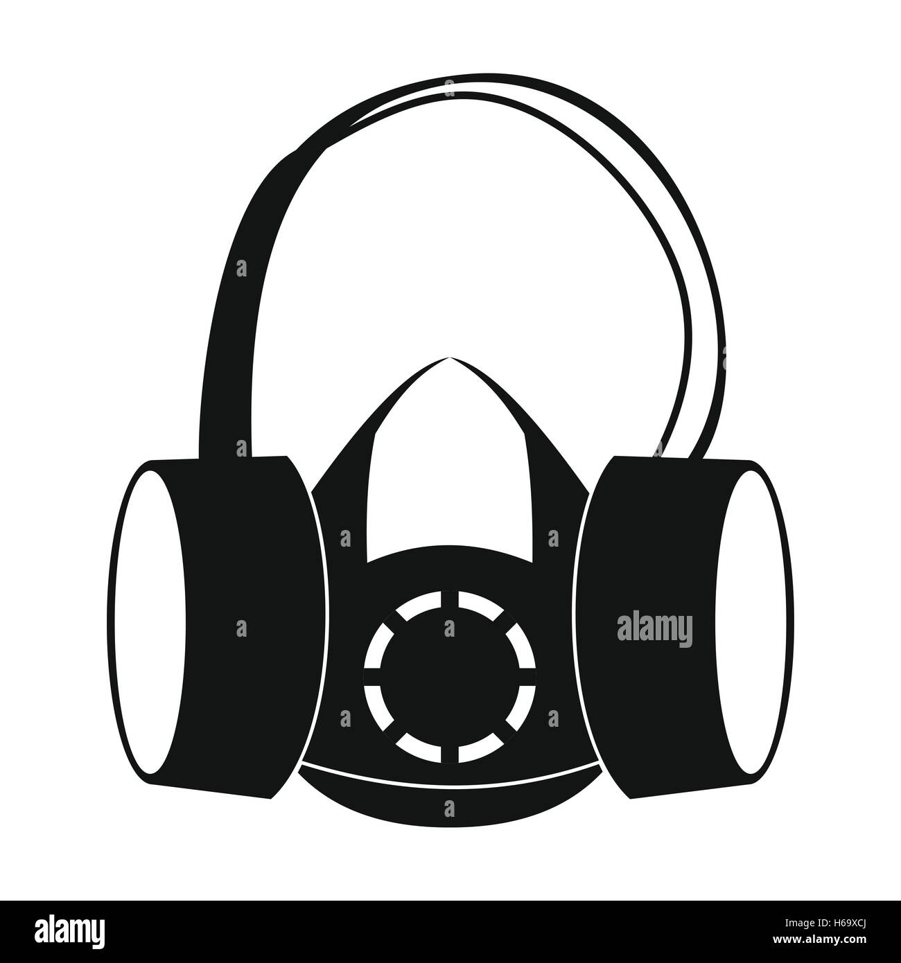 Protective ear muffs and respirator icon Stock Vector Image & Art - Alamy