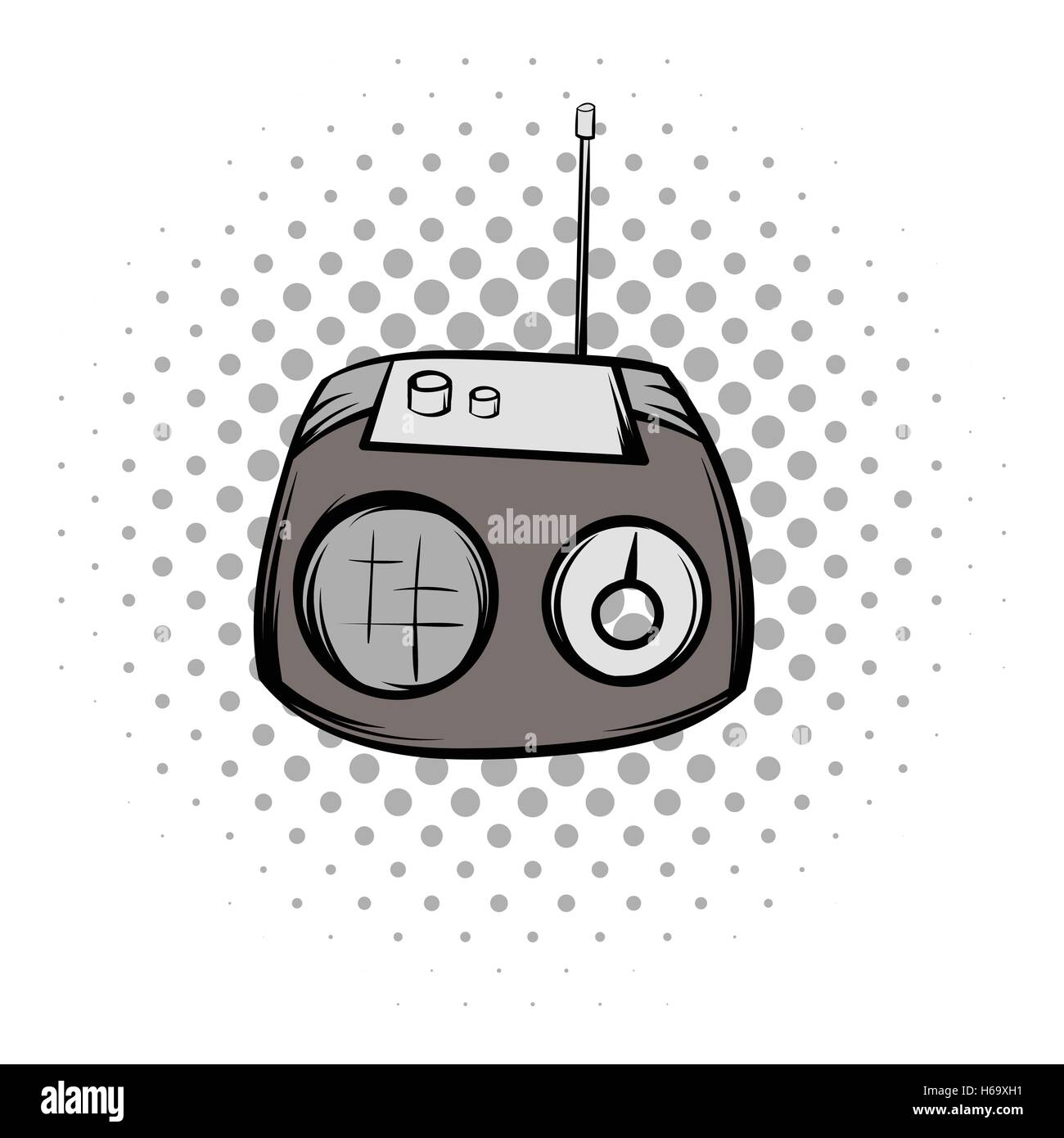 Retro radio comics symbol Stock Vector Image & Art - Alamy