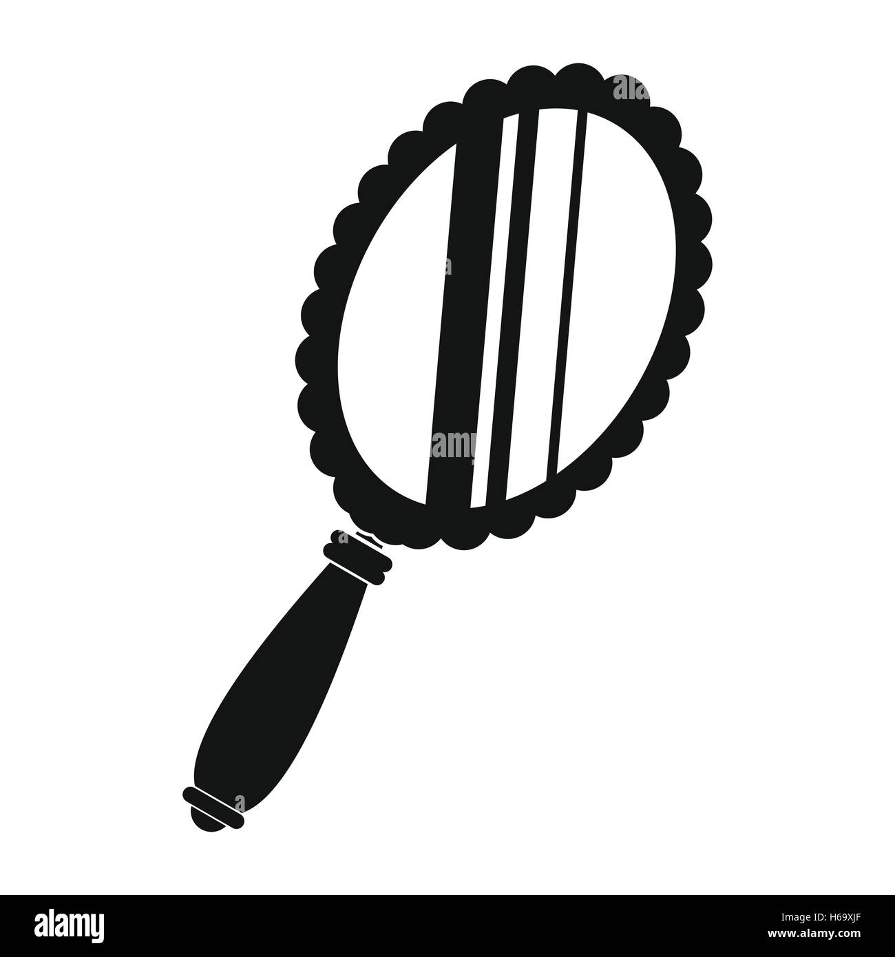 Mirror black simple icon Stock Vector Image & Art - Alamy