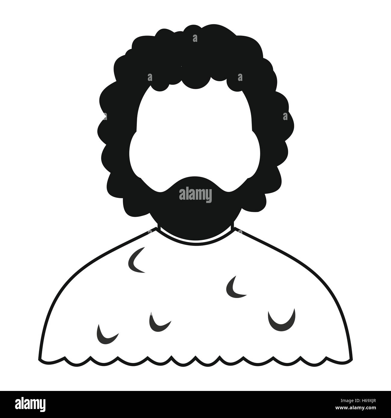 Simple avatar icon young Cut Out Stock Images & Pictures - Alamy