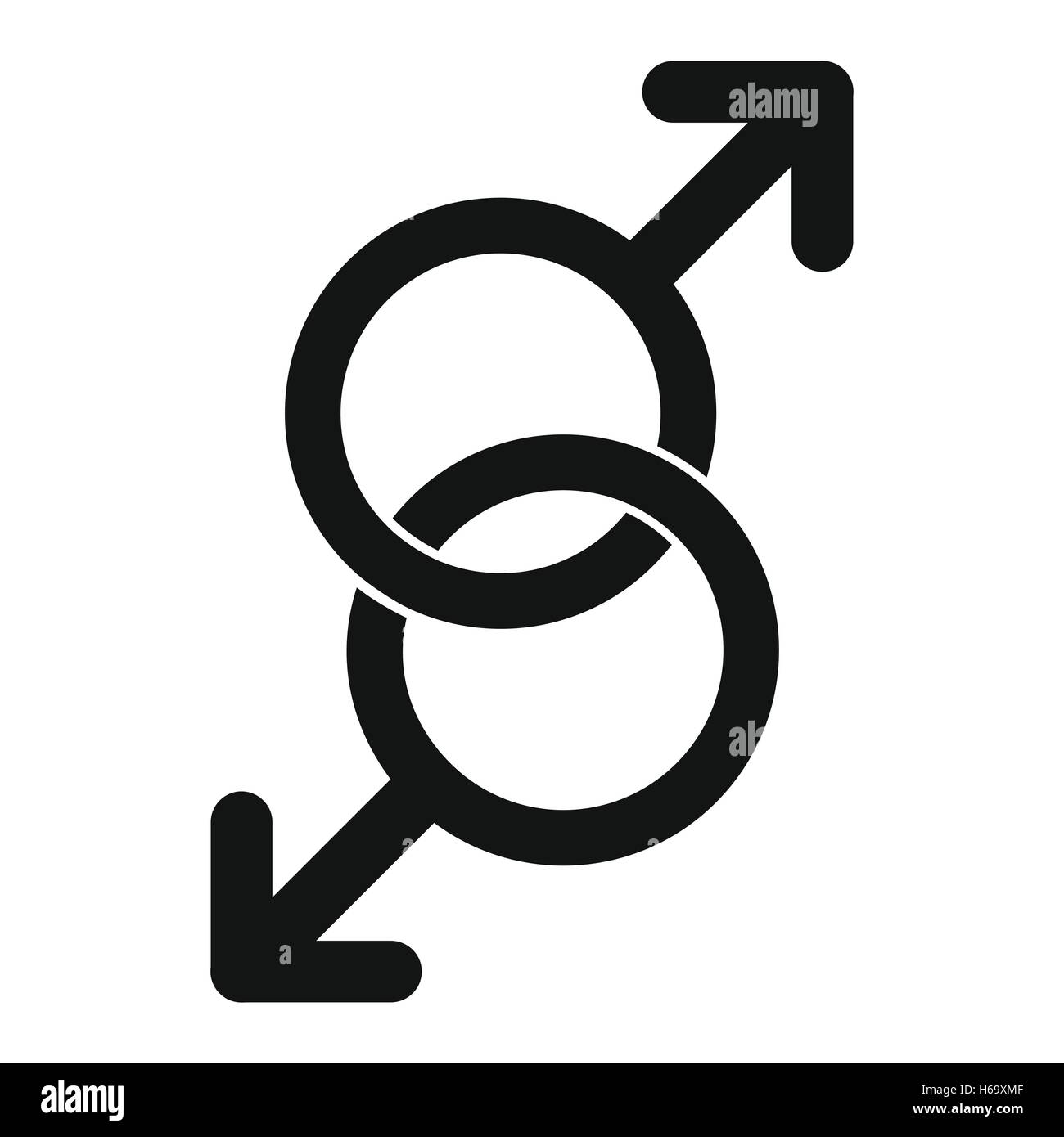 Sign of two men black simple icon Stock Vector Image & Art - Alamy