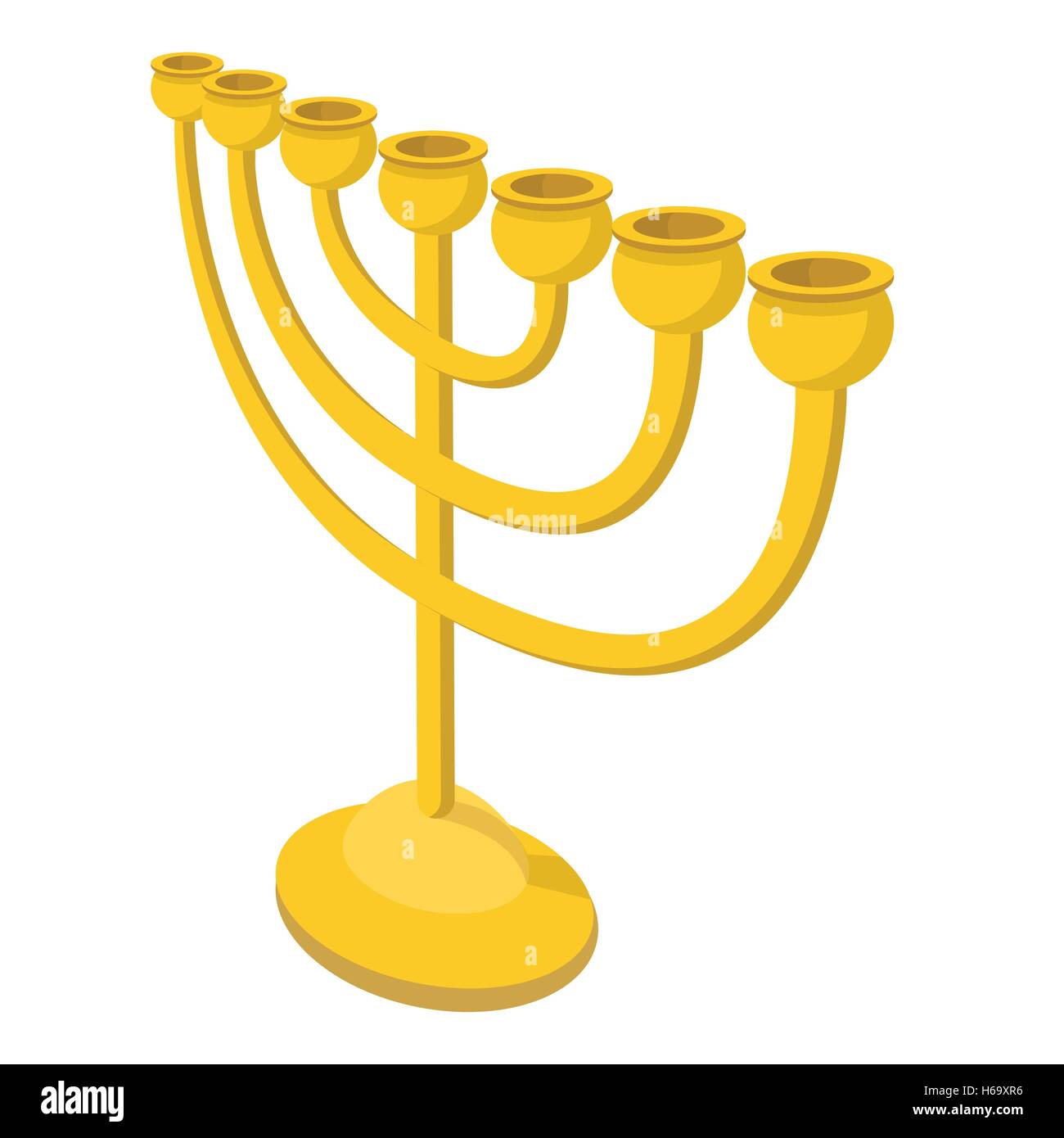 Menorah for Hanukkah cartoon Stock Vector Image & Art - Alamy