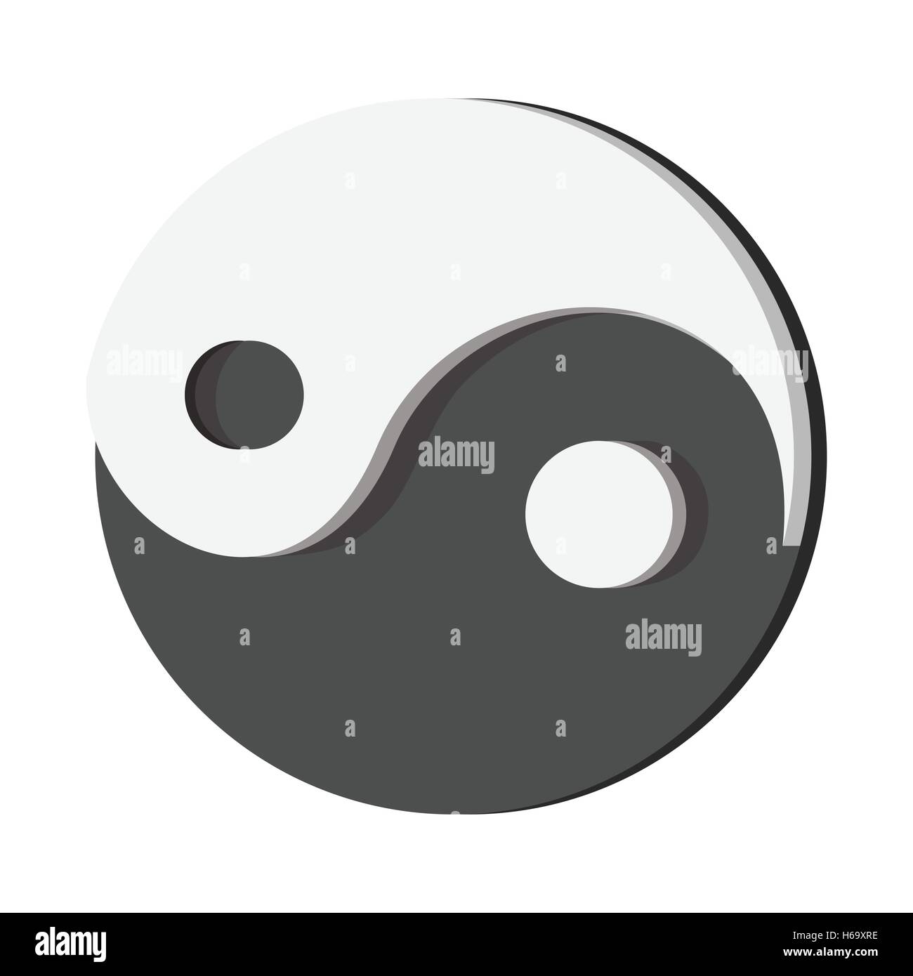 Ying yang cartoon icon Stock Vector Image & Art - Alamy