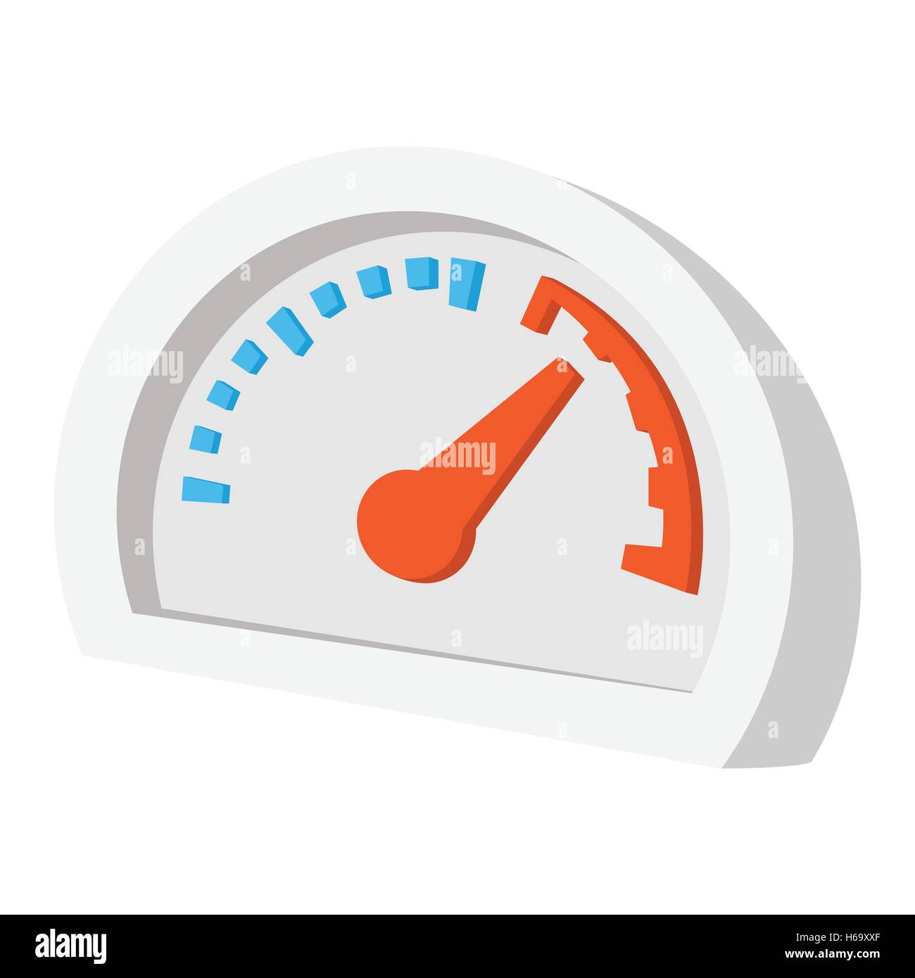 Speedometer orange blue cartoon icon Stock Vector Image & Art - Alamy