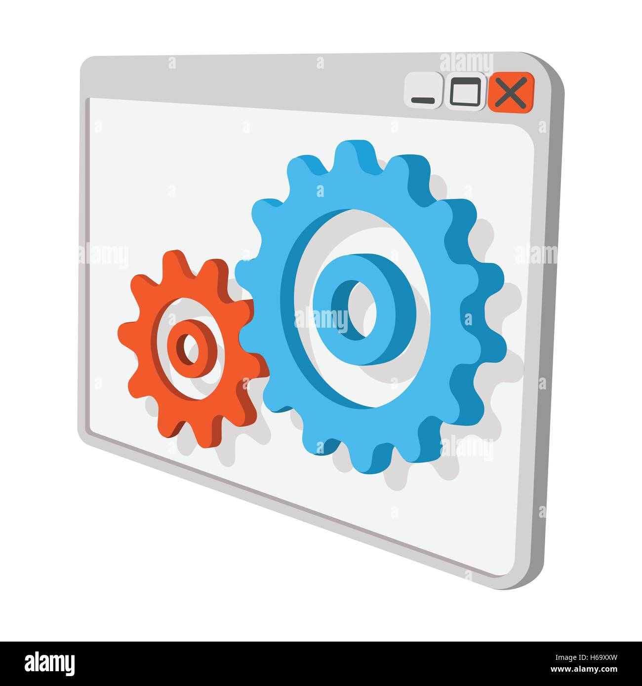 Orange programmer Stock Vector Images - Alamy