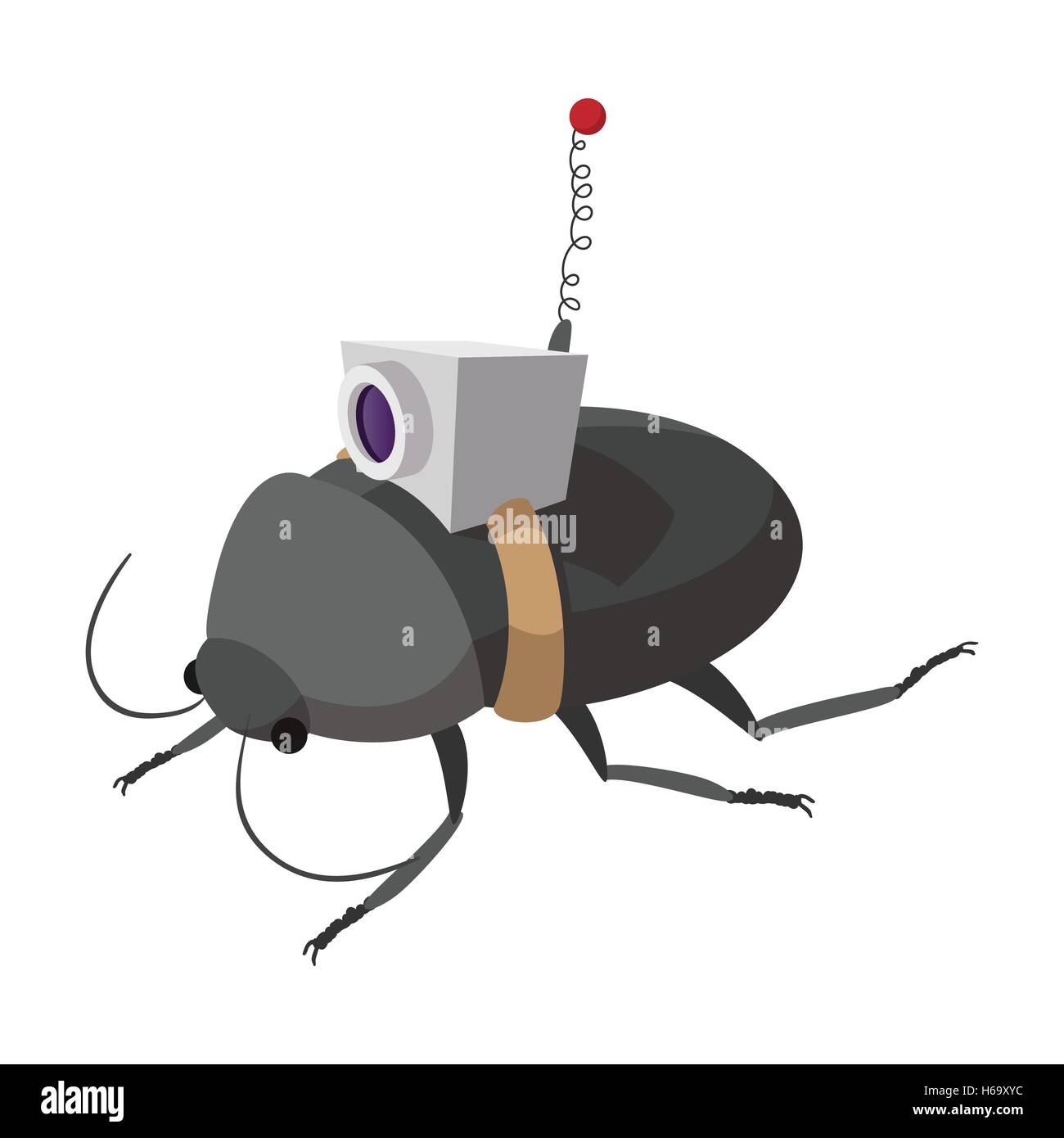 Video spy bug cartoon icon Stock Vector Image & Art - Alamy