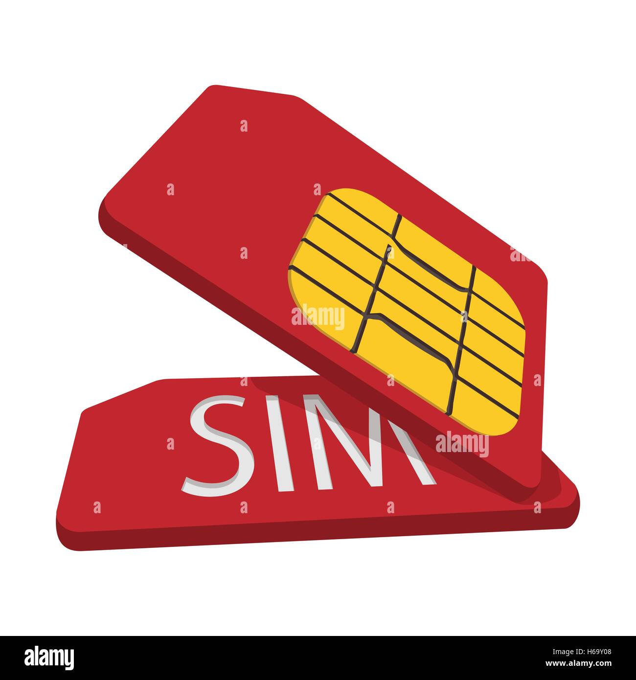 Cartoon sim card hi-res stock photography and images - Alamy