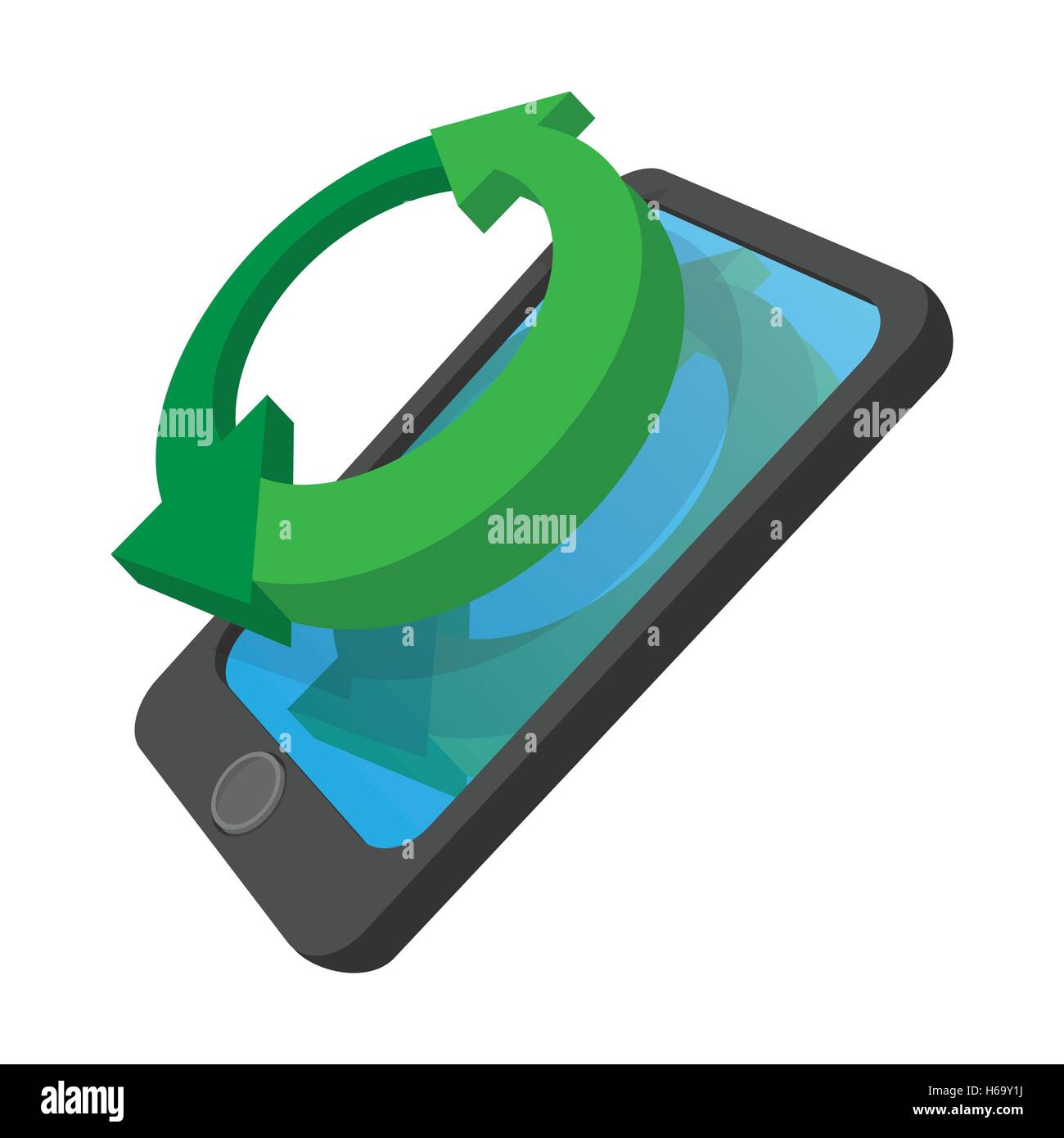 Smartphone refresh reload cartoon icon Stock Vector Image & Art - Alamy