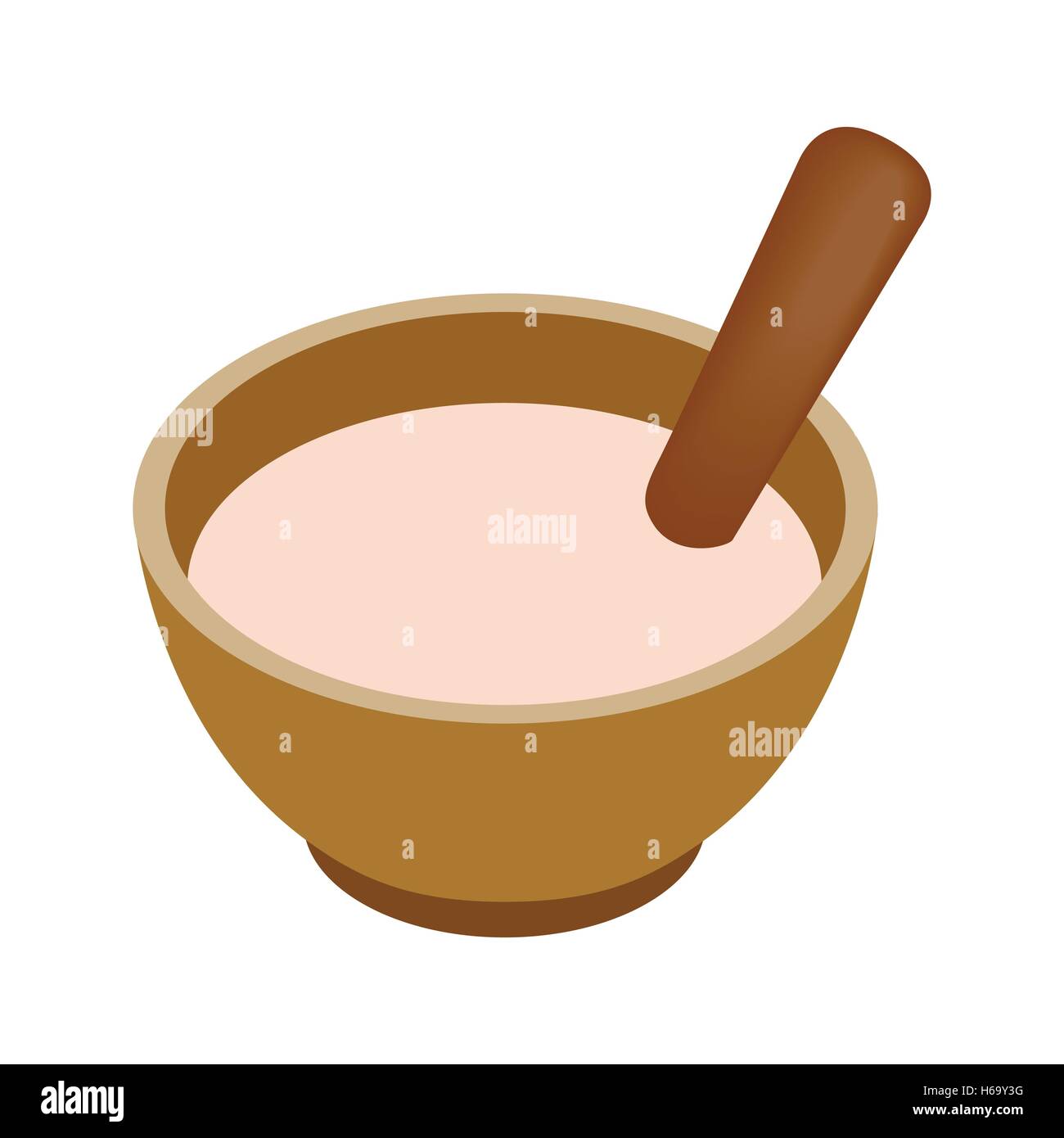 Cake on dish wooden Stock Vector Images - Alamy