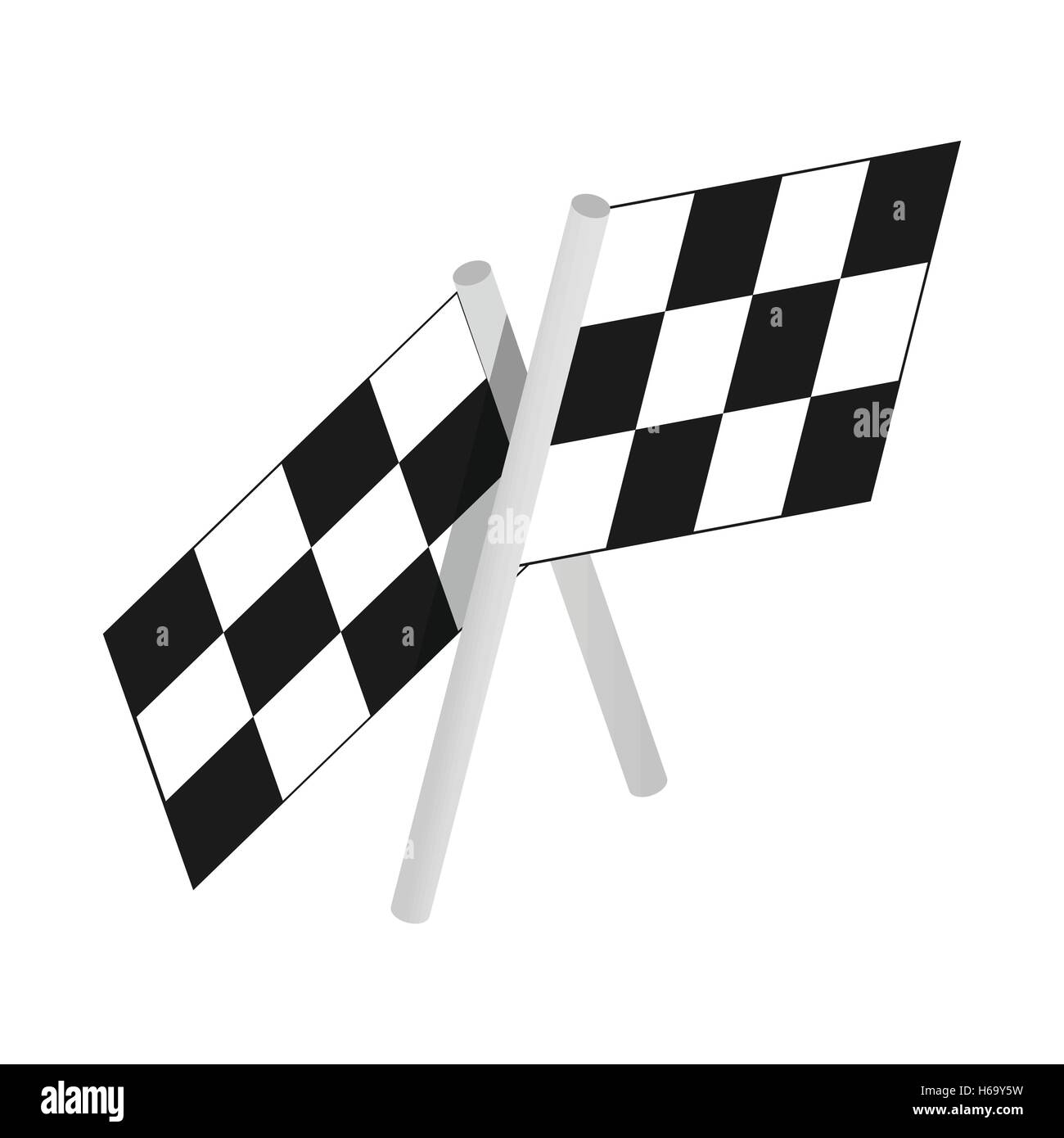 Checkered flags racing flag 3d hi-res stock photography and images - Alamy
