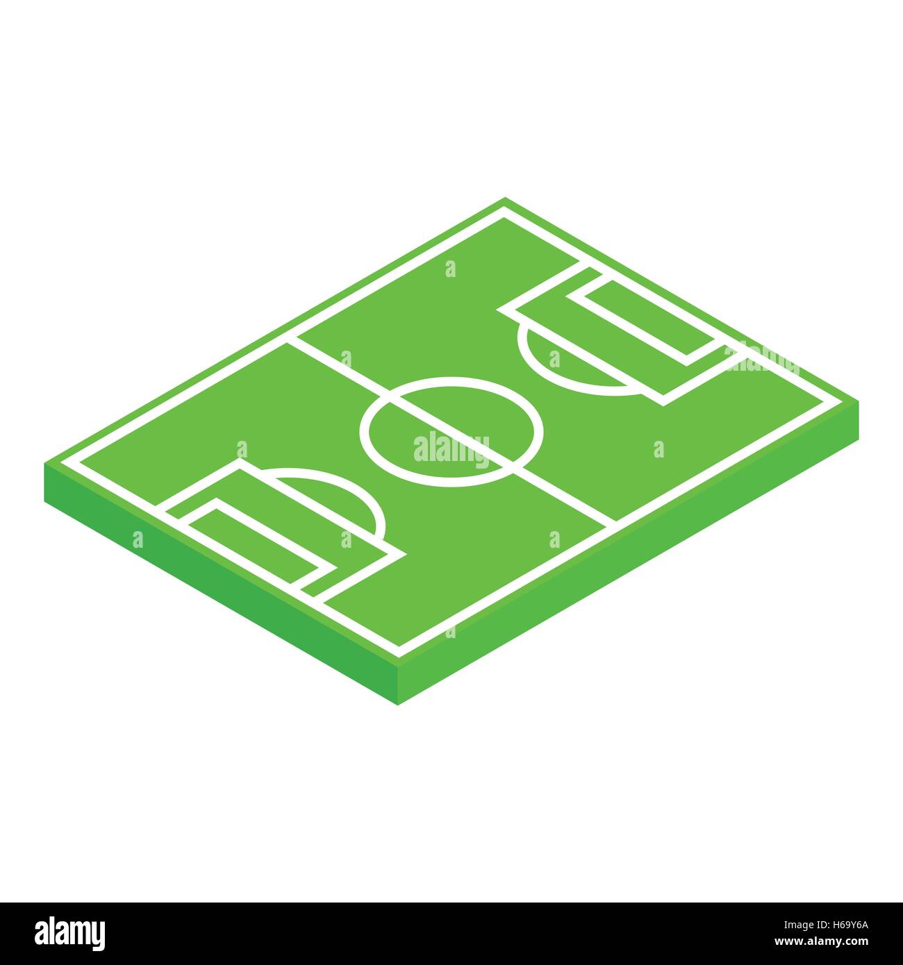Soccer field layout isometric 3d icon Stock Vector Image & Art - Alamy