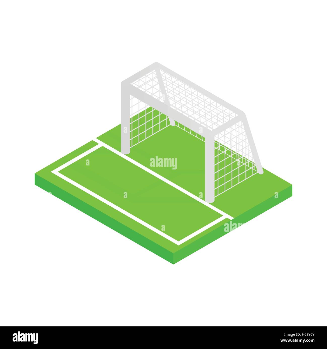 Goal post soccer field competitive sport Stock Vector Images - Alamy
