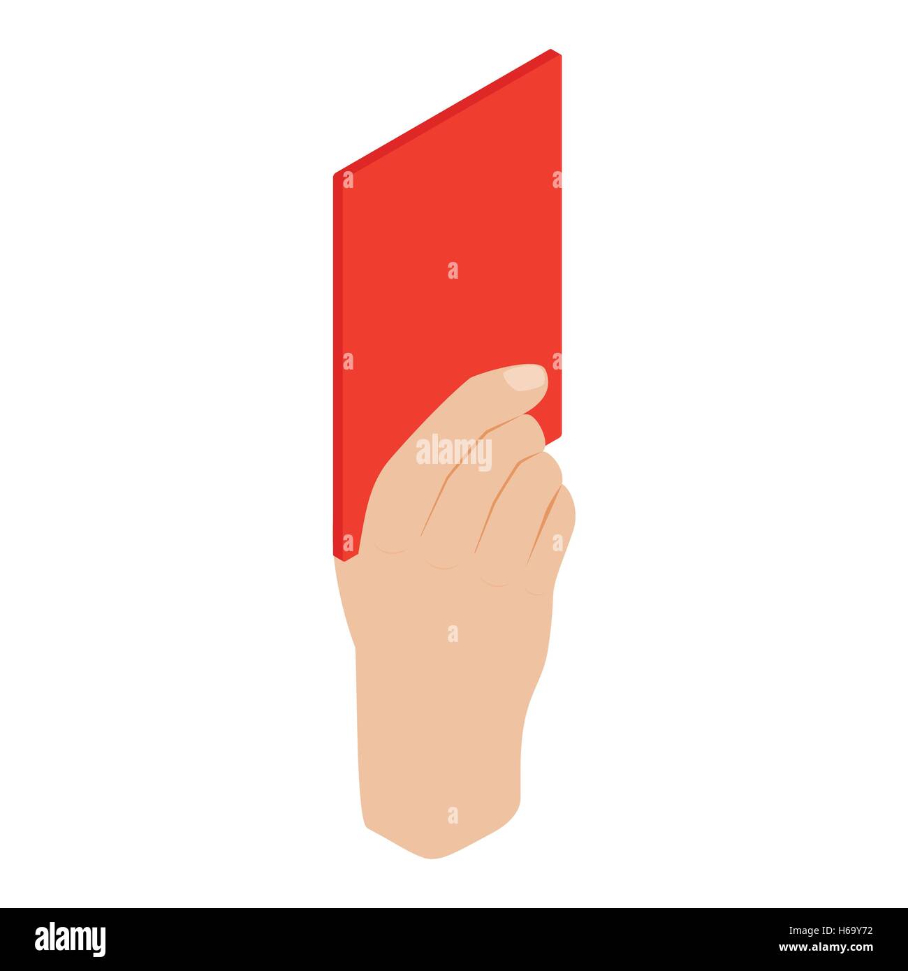 3d man referee red card Stock Vector Images - Alamy