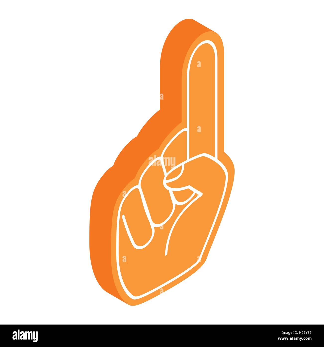 Hand one finger up isometric 3d icon Stock Vector Image & Art - Alamy