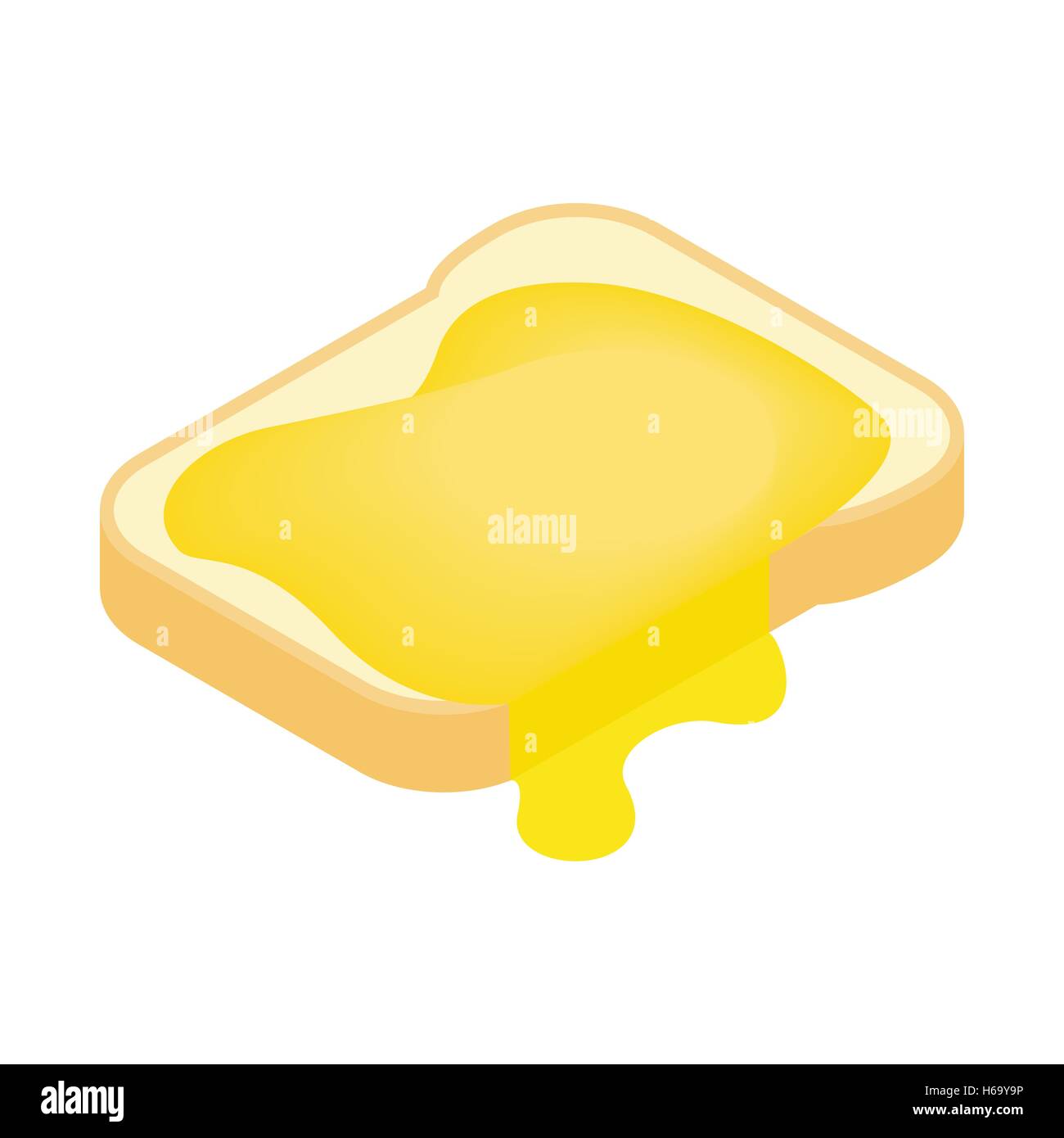 Tasty toasted bread honey Cut Out Stock Images & Pictures - Alamy