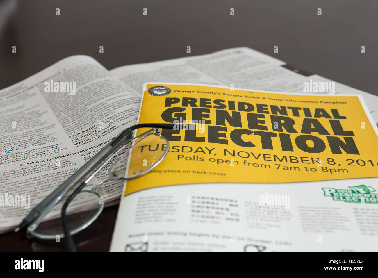 Voter information pamphlet hi-res stock photography and images - Alamy
