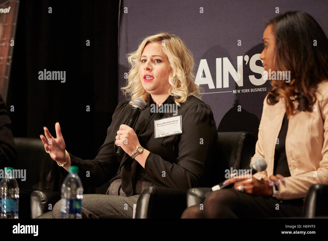New York, United States. 25th Oct, 2016. (Left to Right), Dana Mondella ...
