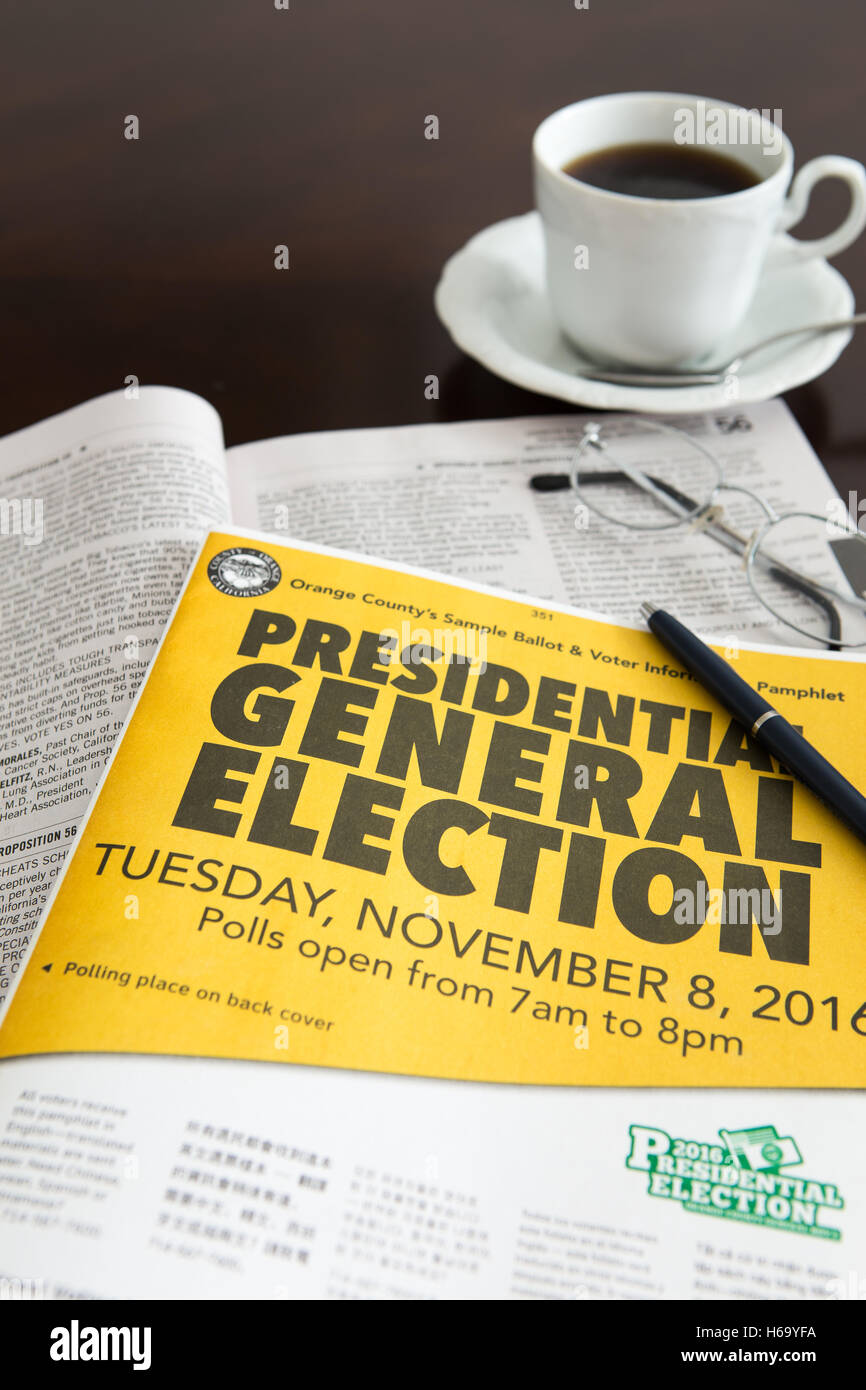 Voter information pamphlet hi-res stock photography and images - Alamy