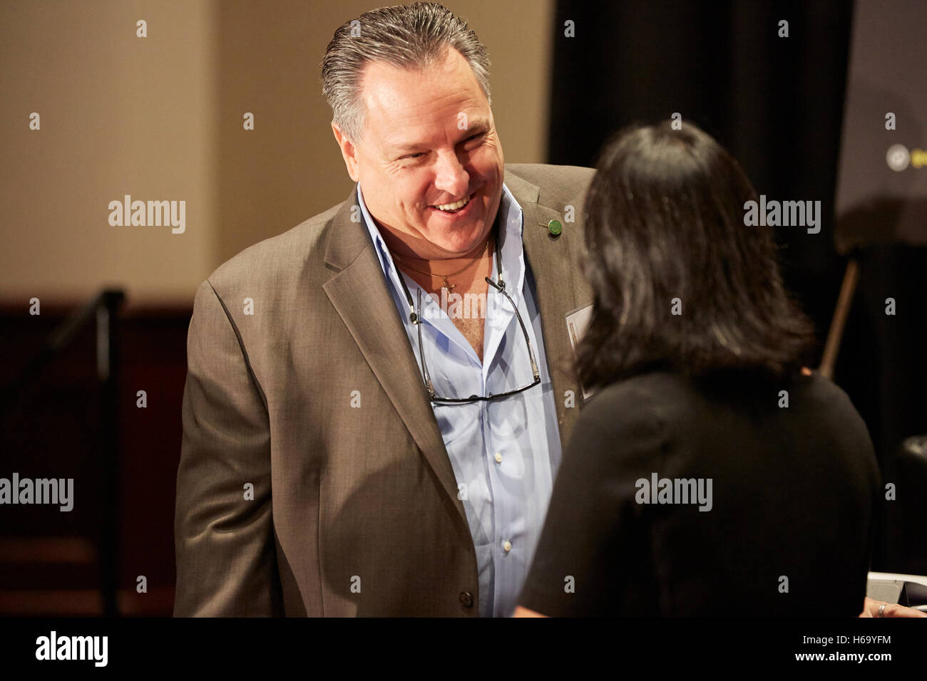 New York, United States. 25th Oct, 2016. Michael Muzyk, (L) President ...