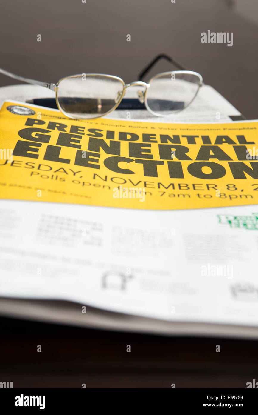 Voter information pamphlet hi-res stock photography and images - Alamy