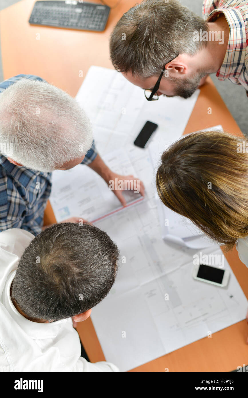 Architects in a team meeting Stock Photo - Alamy