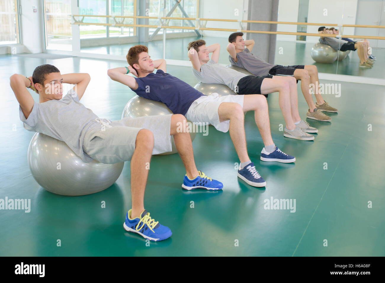 men on their balls Stock Photo - Alamy