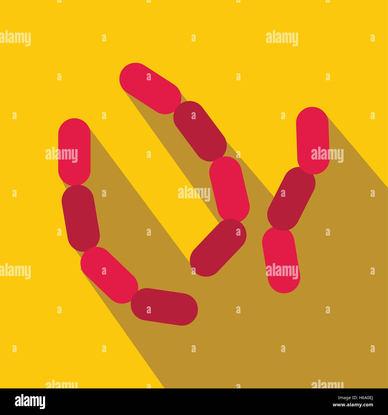 Rod-shaped virus flat icon Stock Vector Image & Art - Alamy