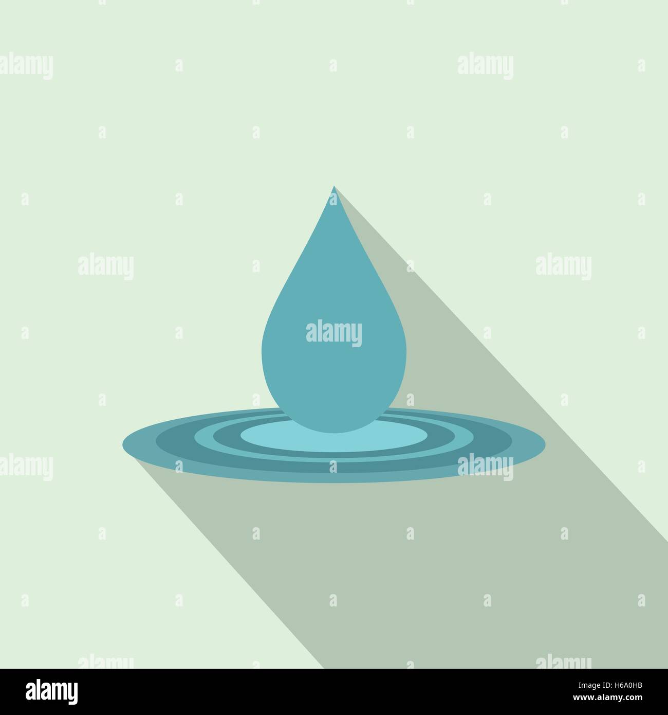 Water drop flat icon Stock Vector Image & Art - Alamy