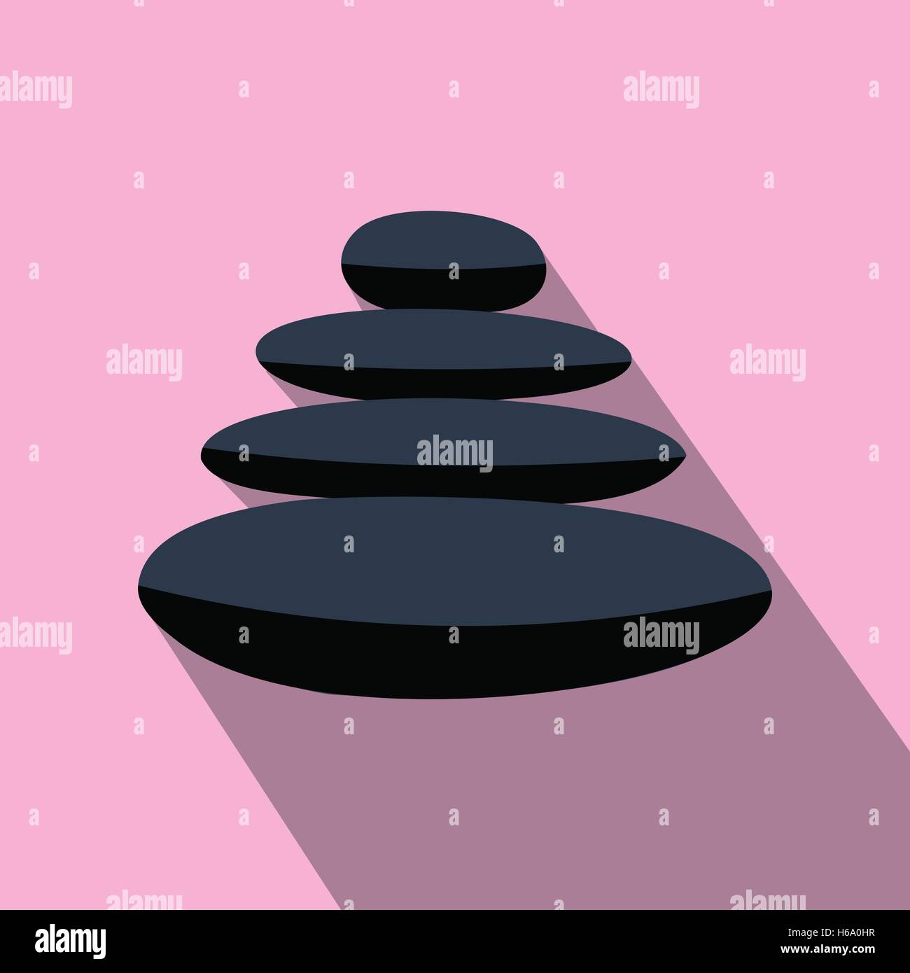 Zen basalt stones flat icon Stock Vector Image & Art - Alamy