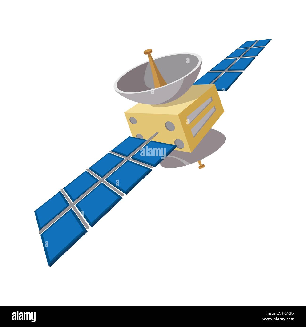Satellite communications cartoon icon Stock Vector Image & Art - Alamy