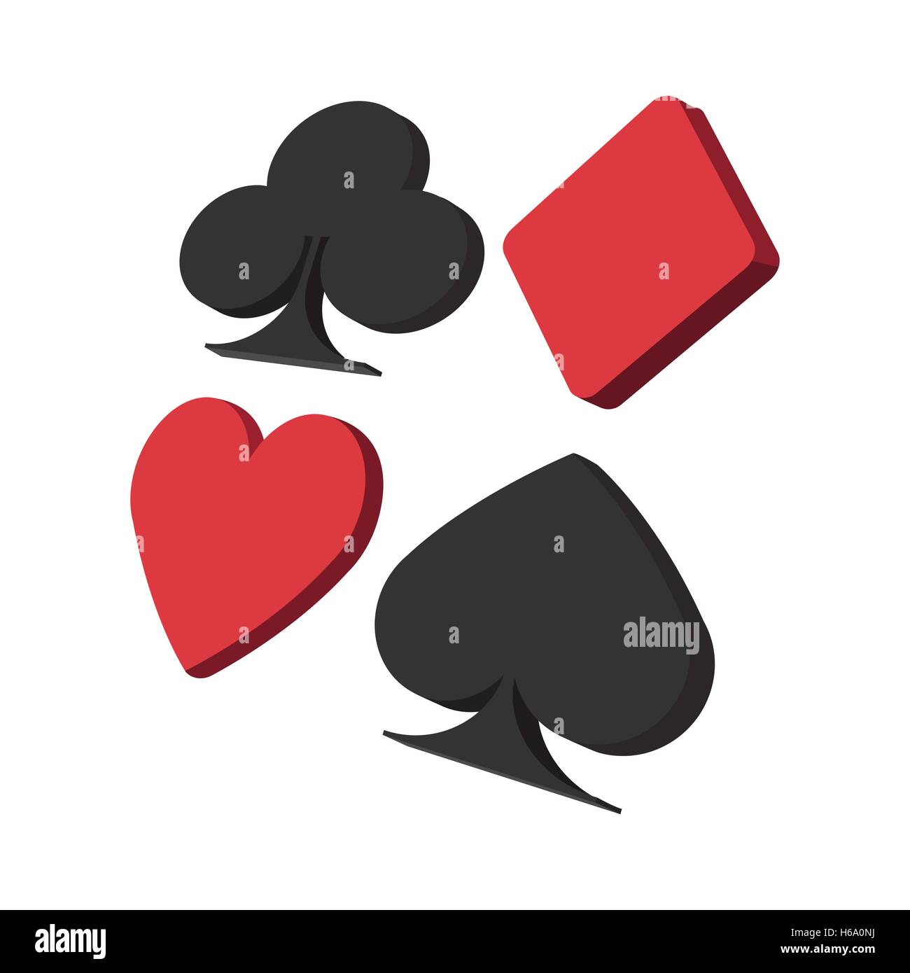 Cartoon illustration spade card suit hi-res stock photography and ...