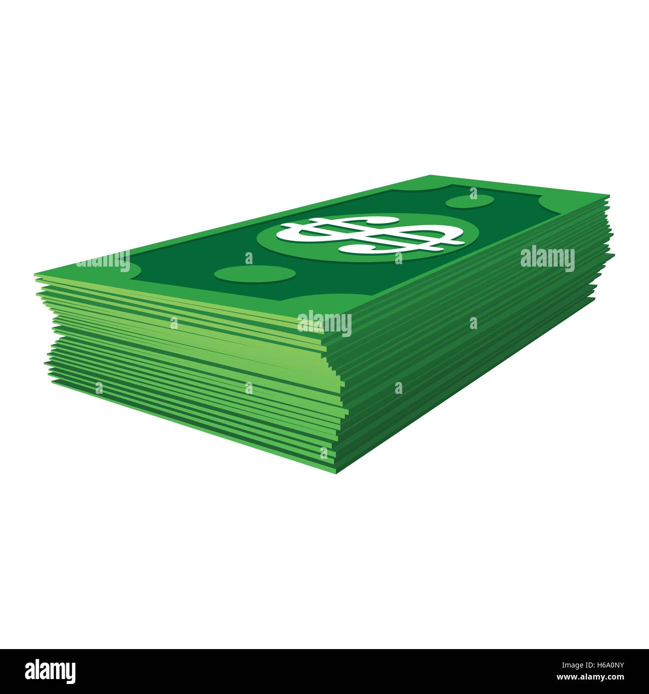 Stack of dollars cartoon icon Stock Vector Image & Art - Alamy