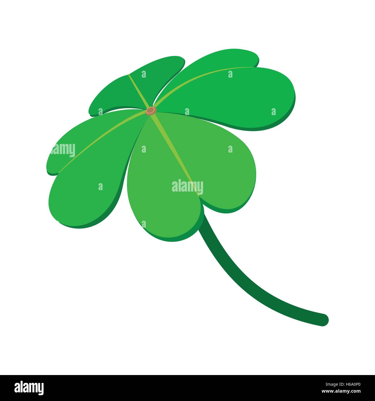 Four-leaf clover cartoon icon Stock Vector Image & Art - Alamy