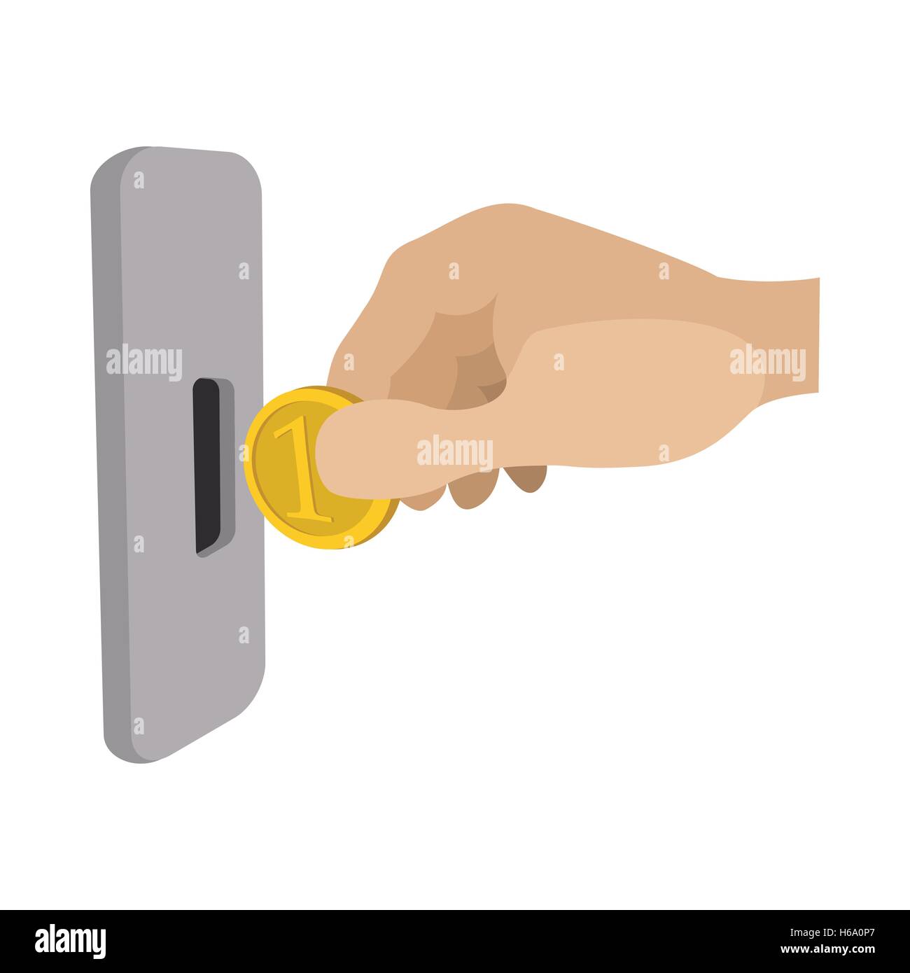 Currency in vending machine Stock Vector Images - Alamy