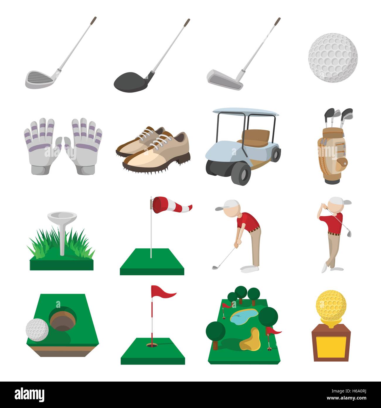 Golf Cartoon High Resolution Stock Photography and Images - Alamy