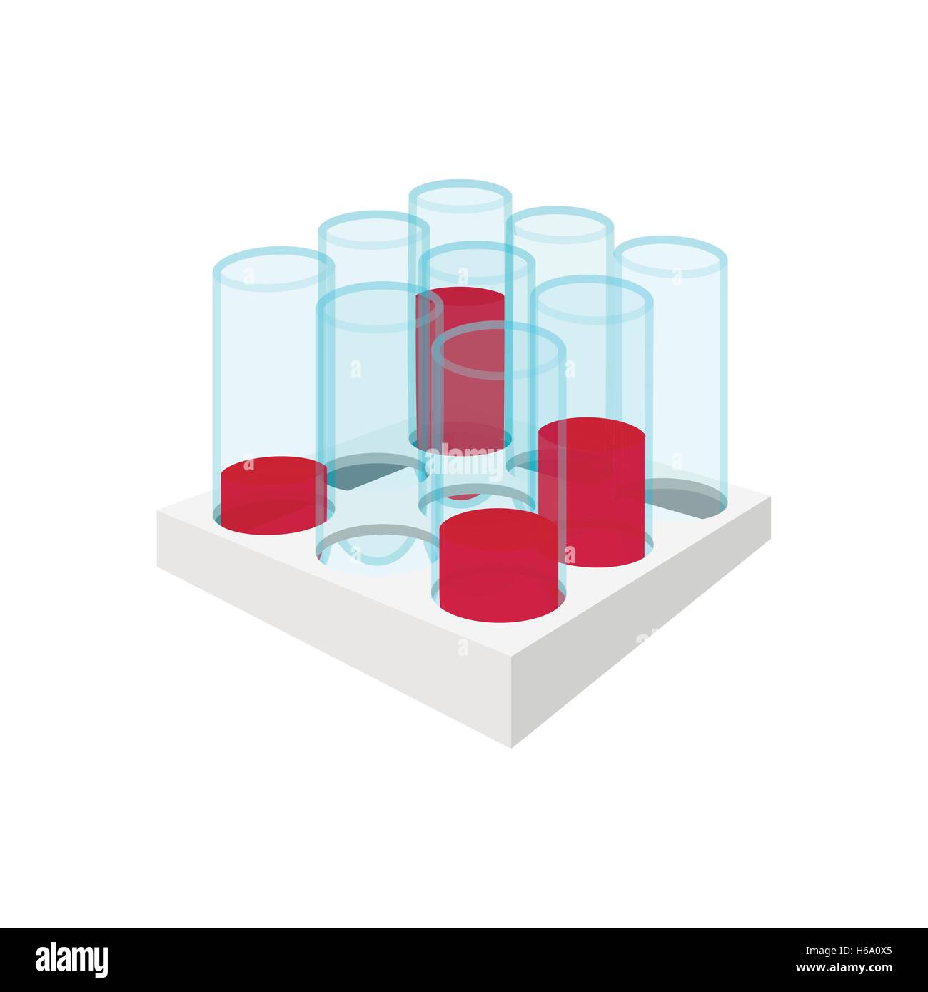 Blood test tubes icon cartoon hi-res stock photography and images - Alamy
