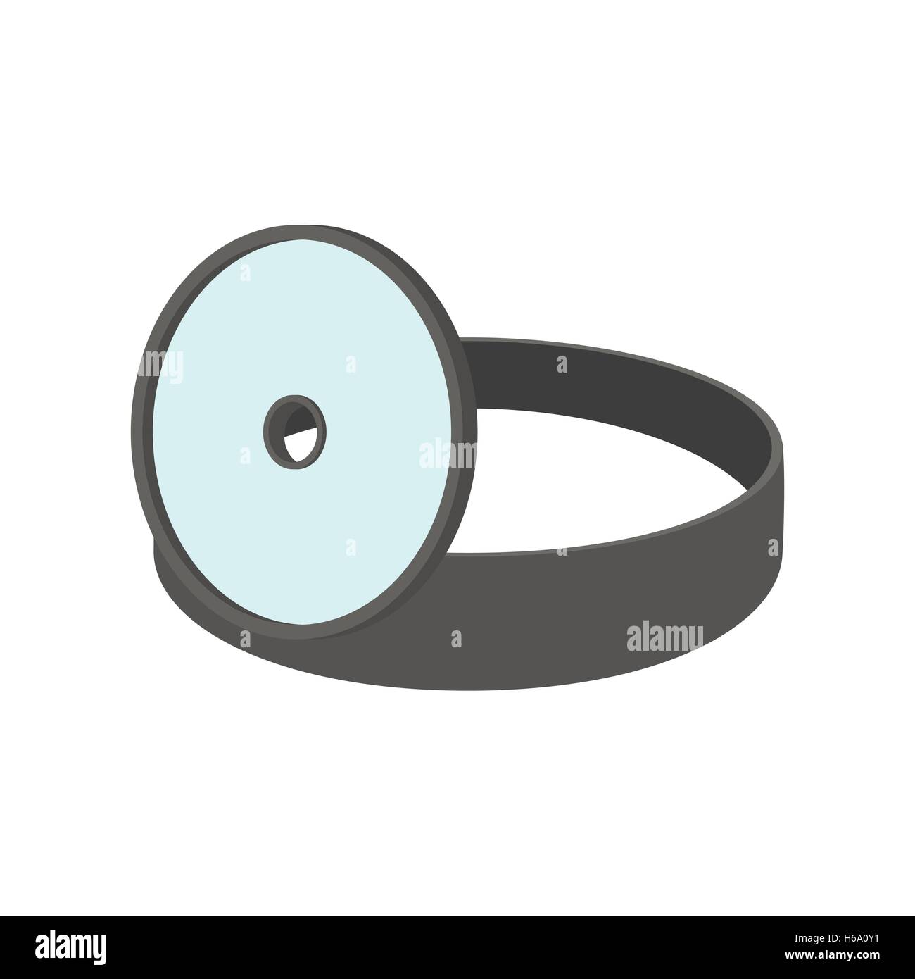 Reflector frontal of otolaryngologist cartoon icon Stock Vector Image ...