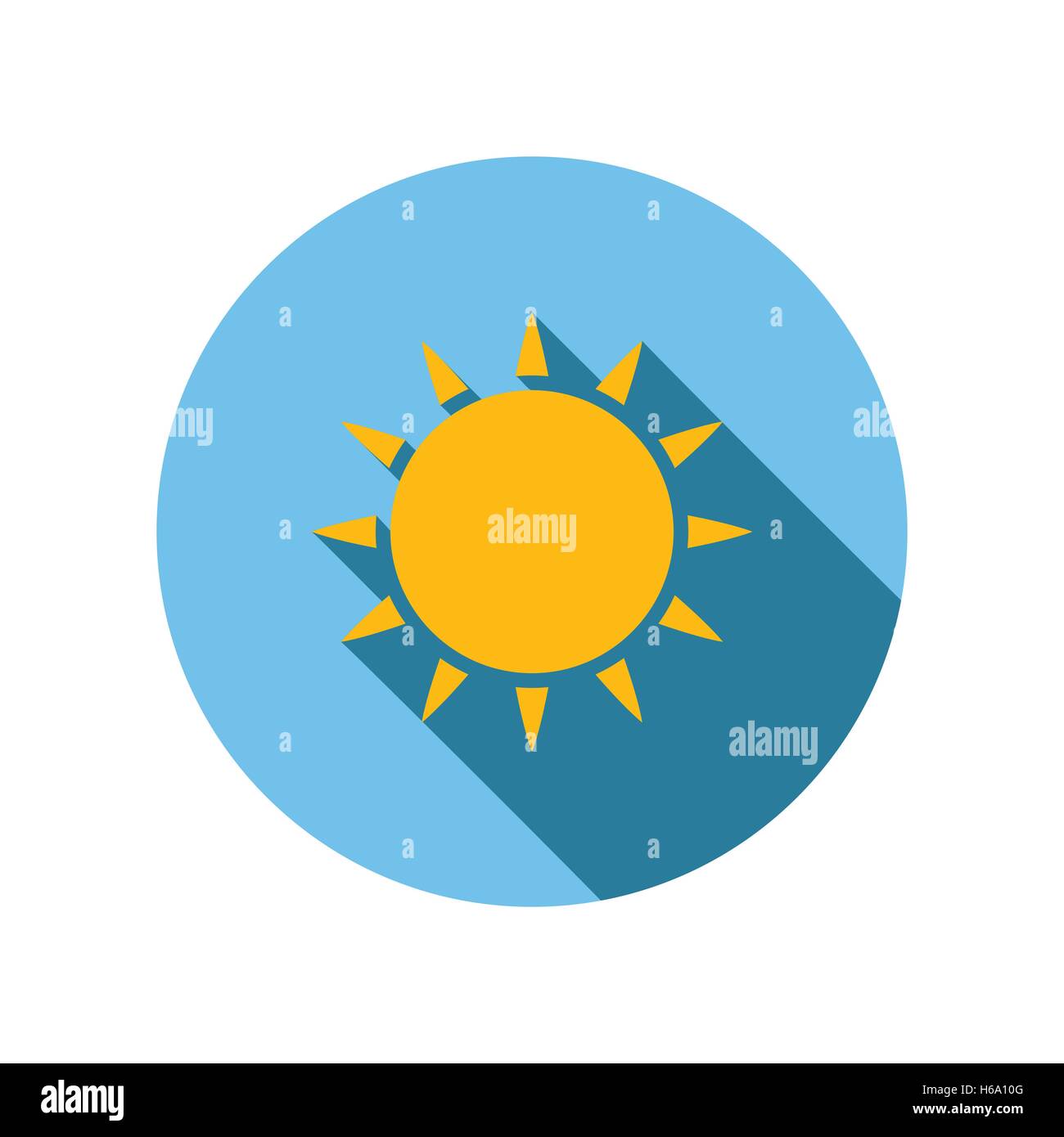 Sun flat icon Stock Vector Image & Art - Alamy