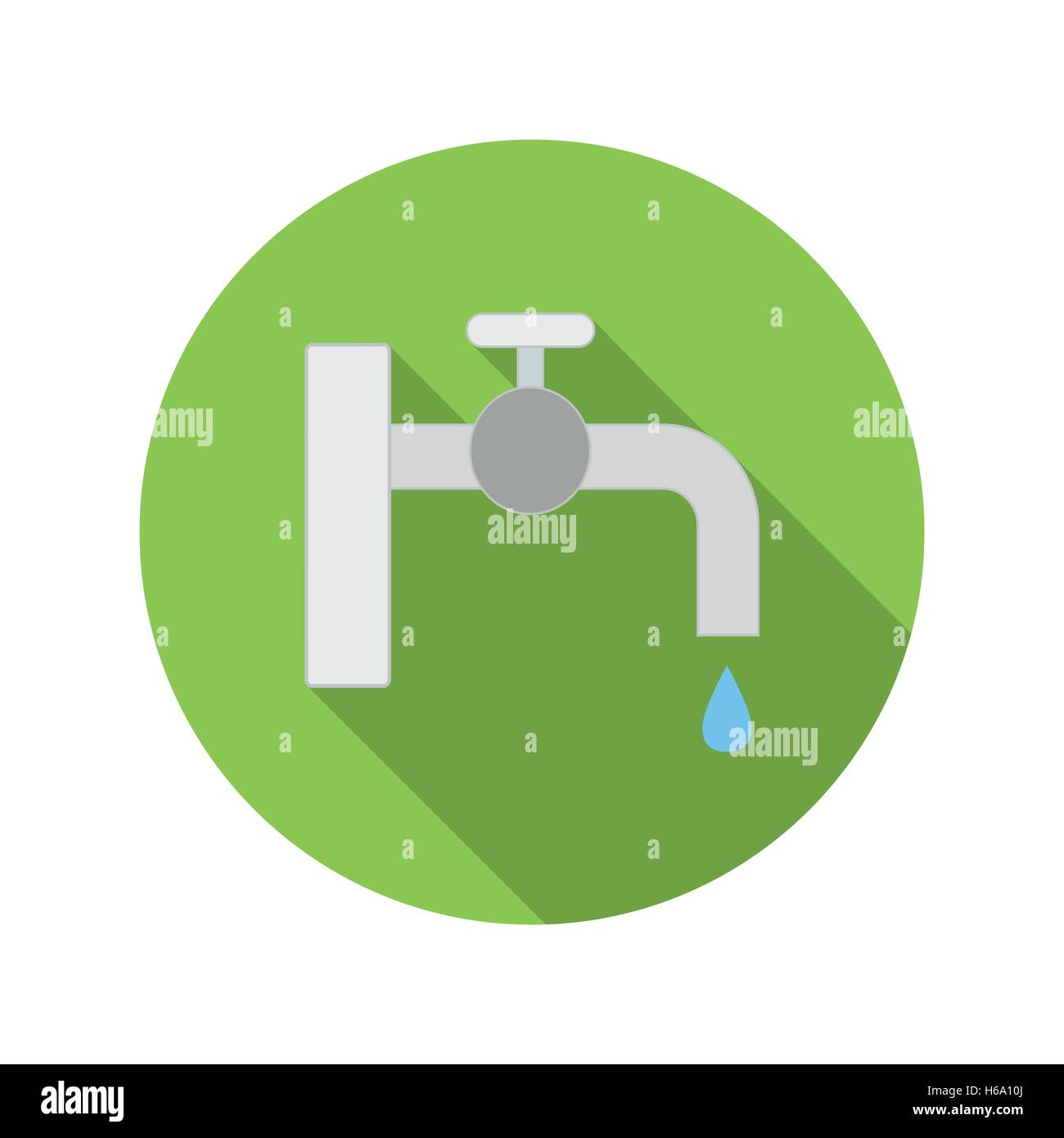 Water tap with drop flat icon Stock Vector Image & Art - Alamy