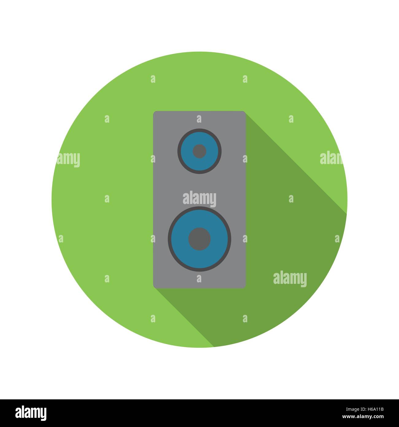 Music speaker flat icon Stock Vector Image & Art - Alamy