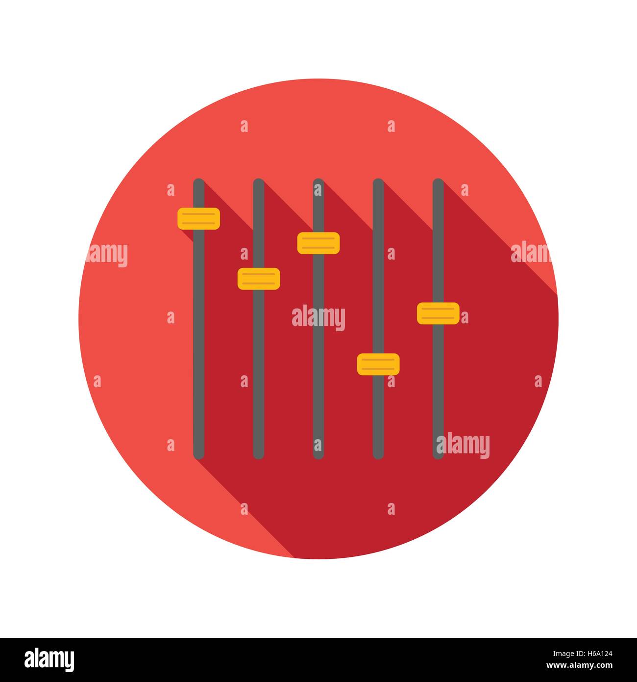 Equalizer flat icon Stock Vector Image & Art - Alamy