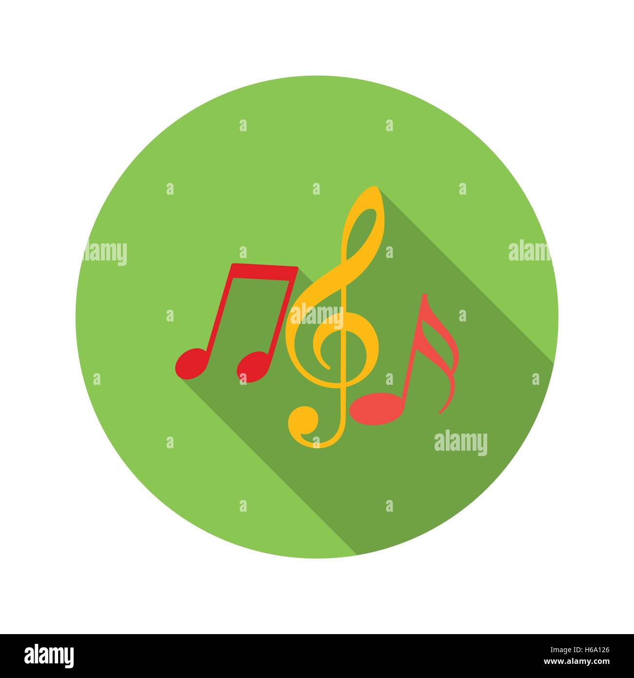 Green Music Note Icon