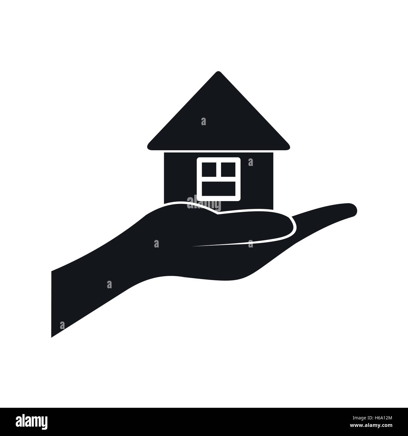 House in hand icon Stock Vector Image & Art - Alamy